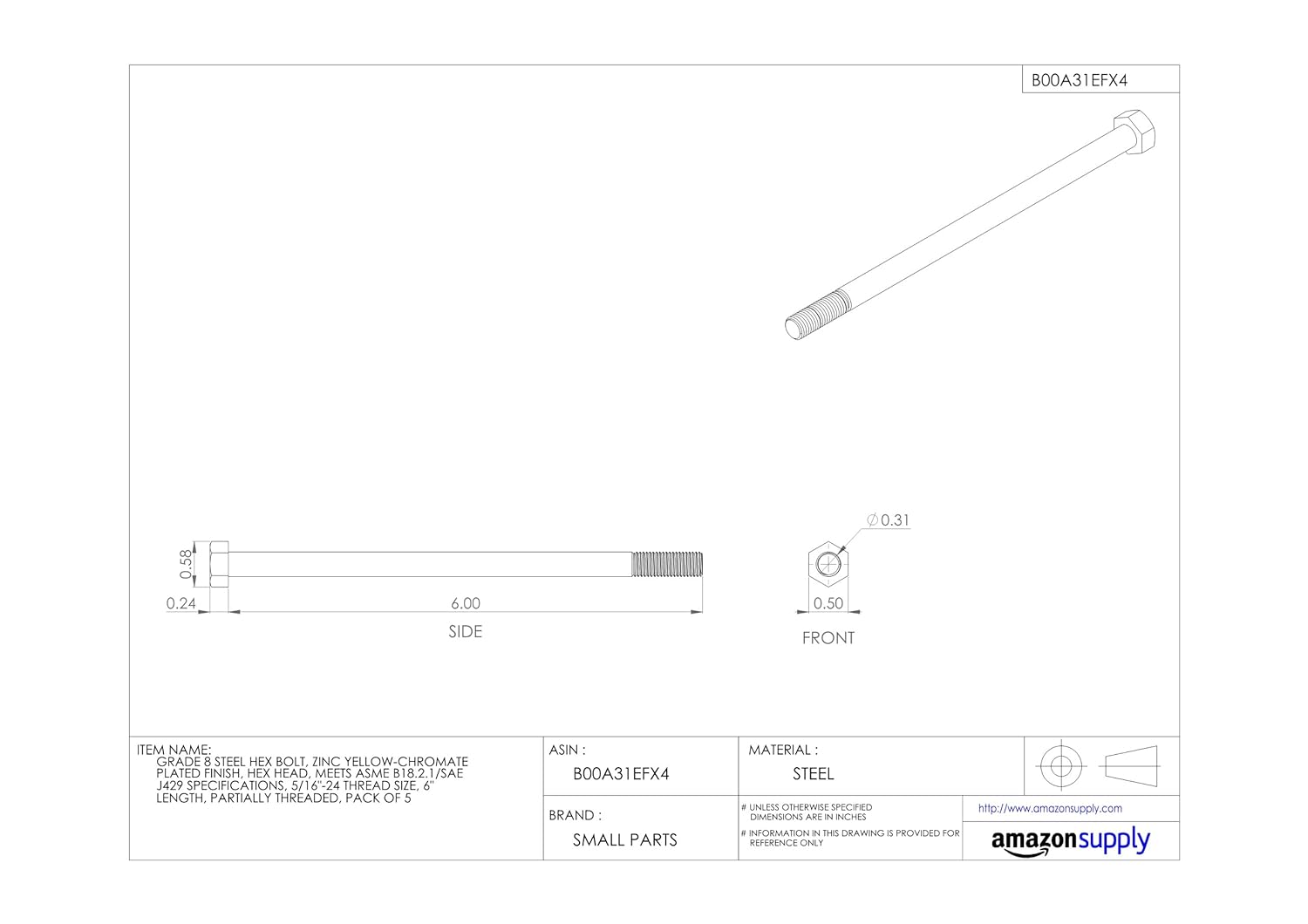 3 4 Length 5 16 18 Threads 5 16 18 Threads Meets ASME B18 2 1 SAE J429 3-4-length-5-16-18-threads-5-16-18-threads-meets-asme-b18-2-1-sae-j429