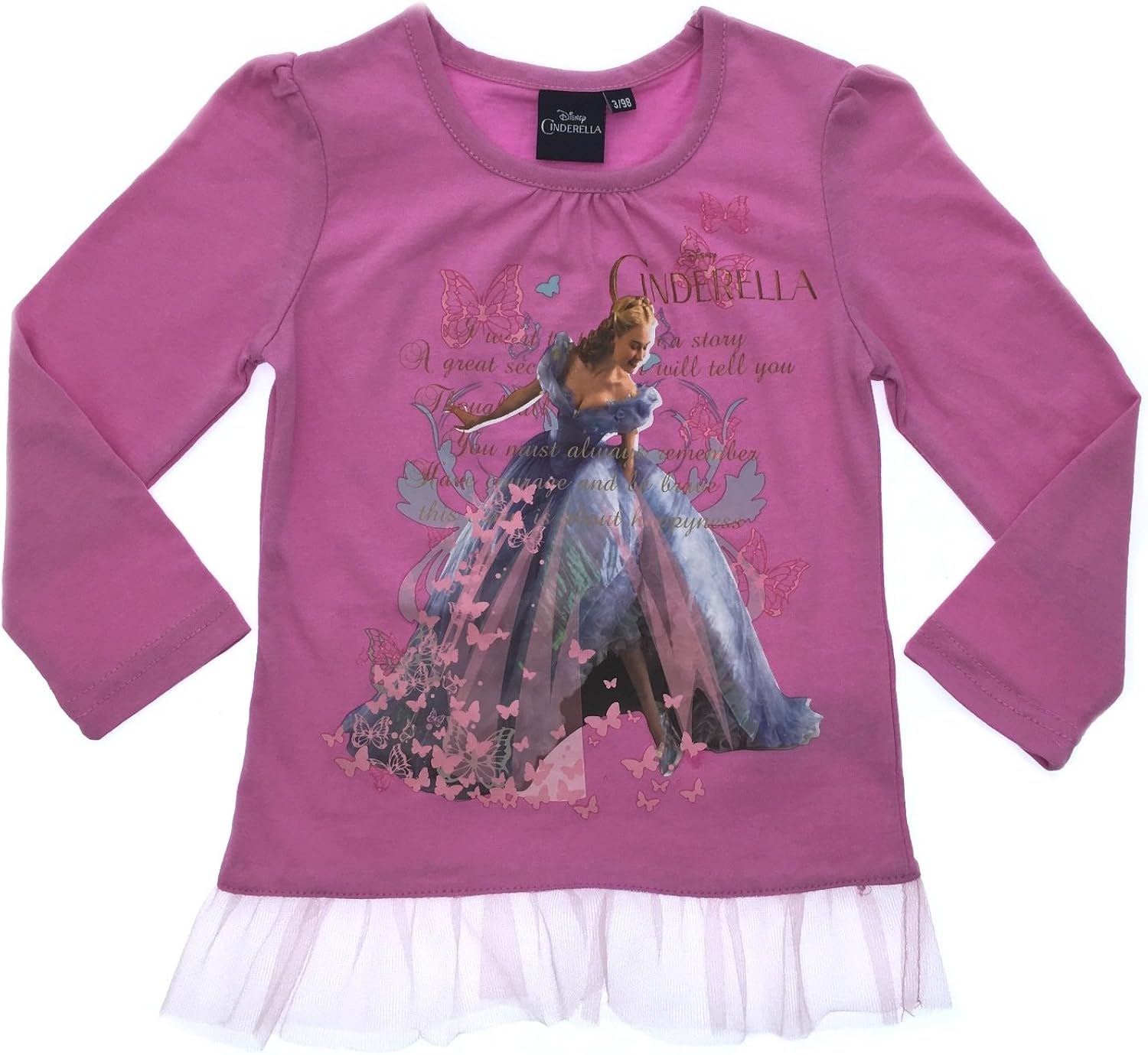 Disney Girls Princess Long Sleeve Top: Amazon.co.uk: Clothing