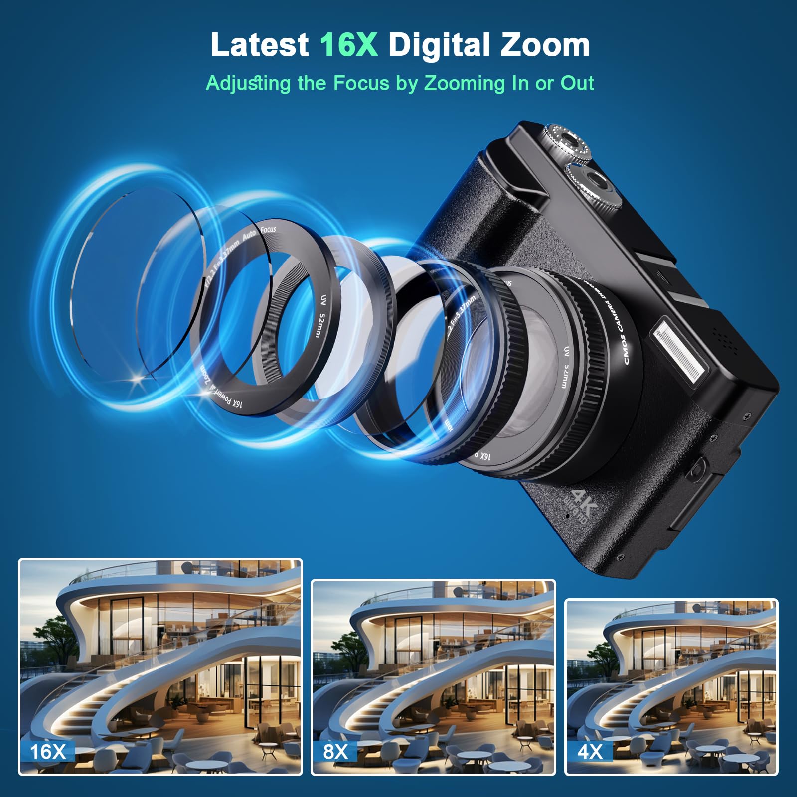 Mua 4K Digital Camera for Photography, 48MP Auto-Focus Vlogging Camera ...