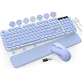 Wireless Keyboard and Mouse Backlit - Typewriter Keyboard with Magnetic ...