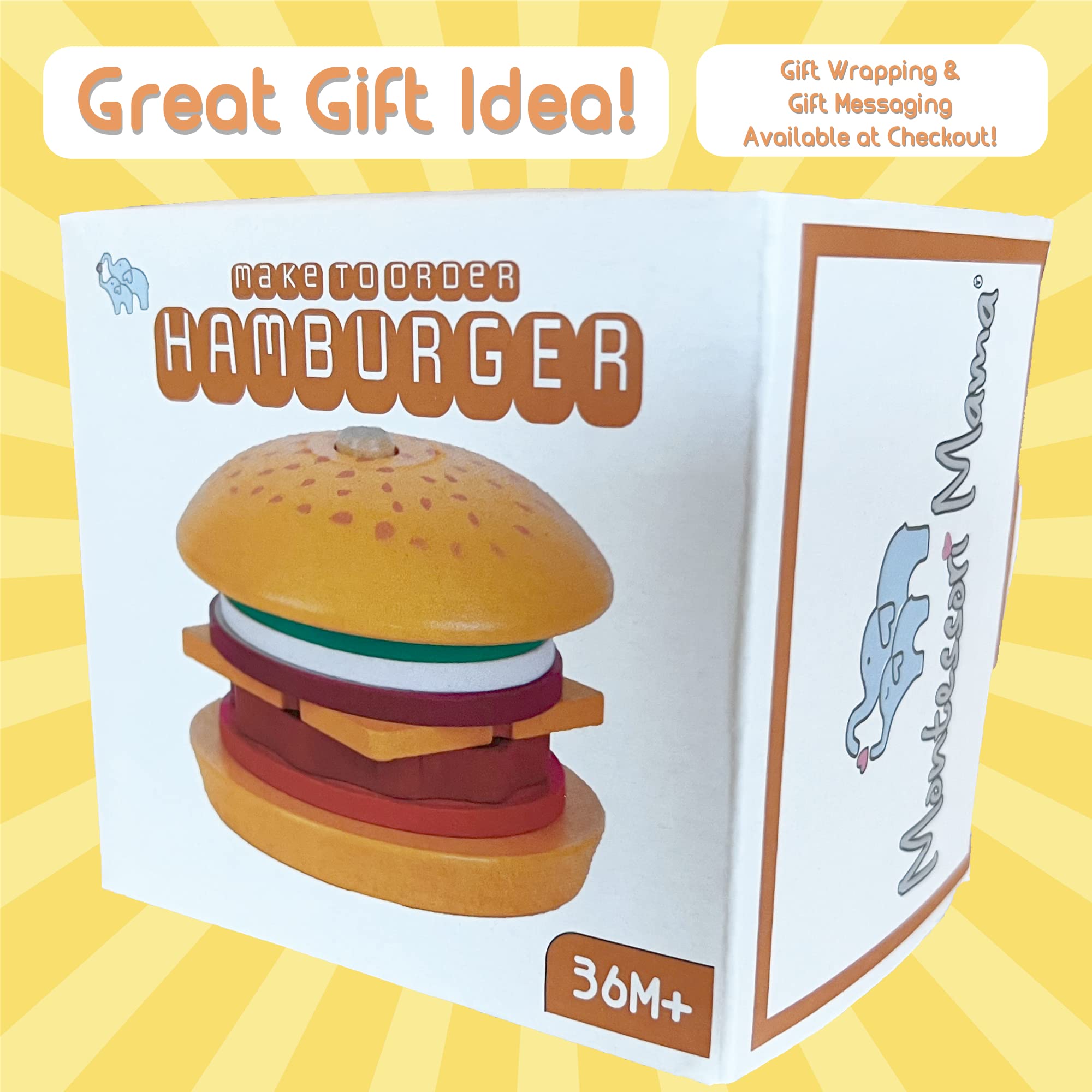 Mua Stacking Hamburger Toy, Create a Burger Sequencing Stacker, Food ...