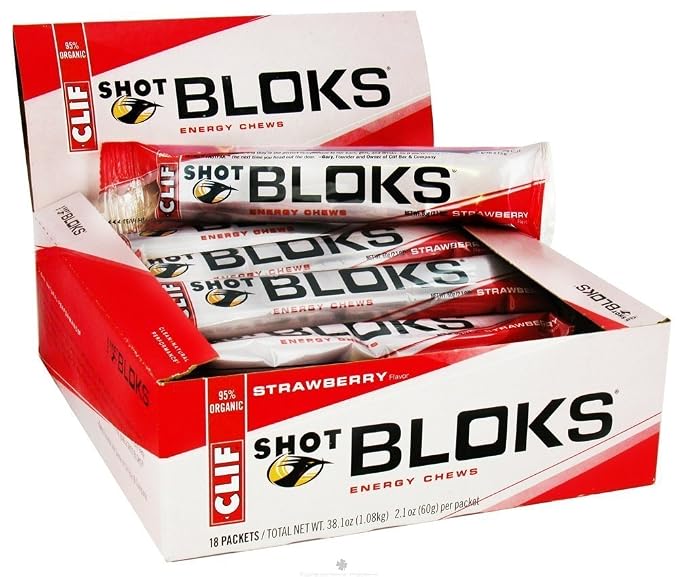 Clif Bar Shot Bloks Strawberry 60g (Pack of 5): Amazon.co.uk: Health ...