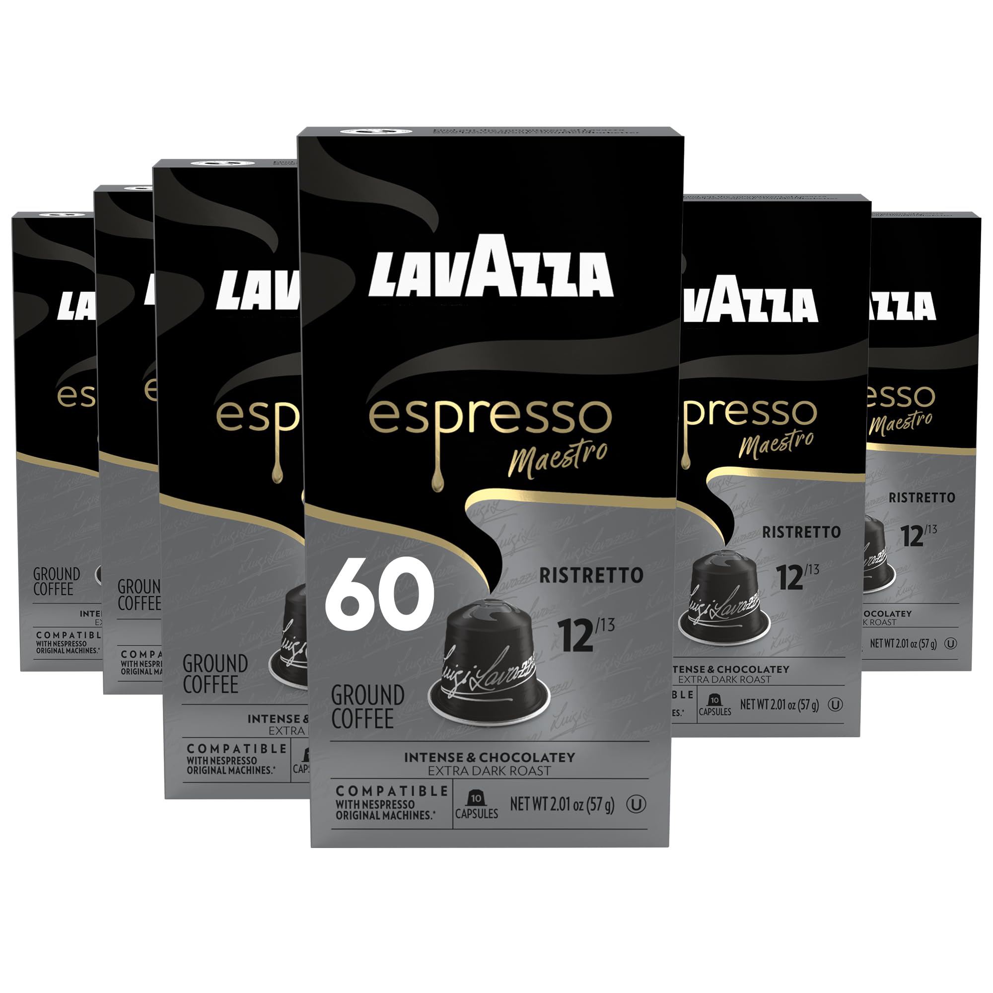 Lavazza Espresso Maestro Ristretto Aluminum Capsules Compatible with ...