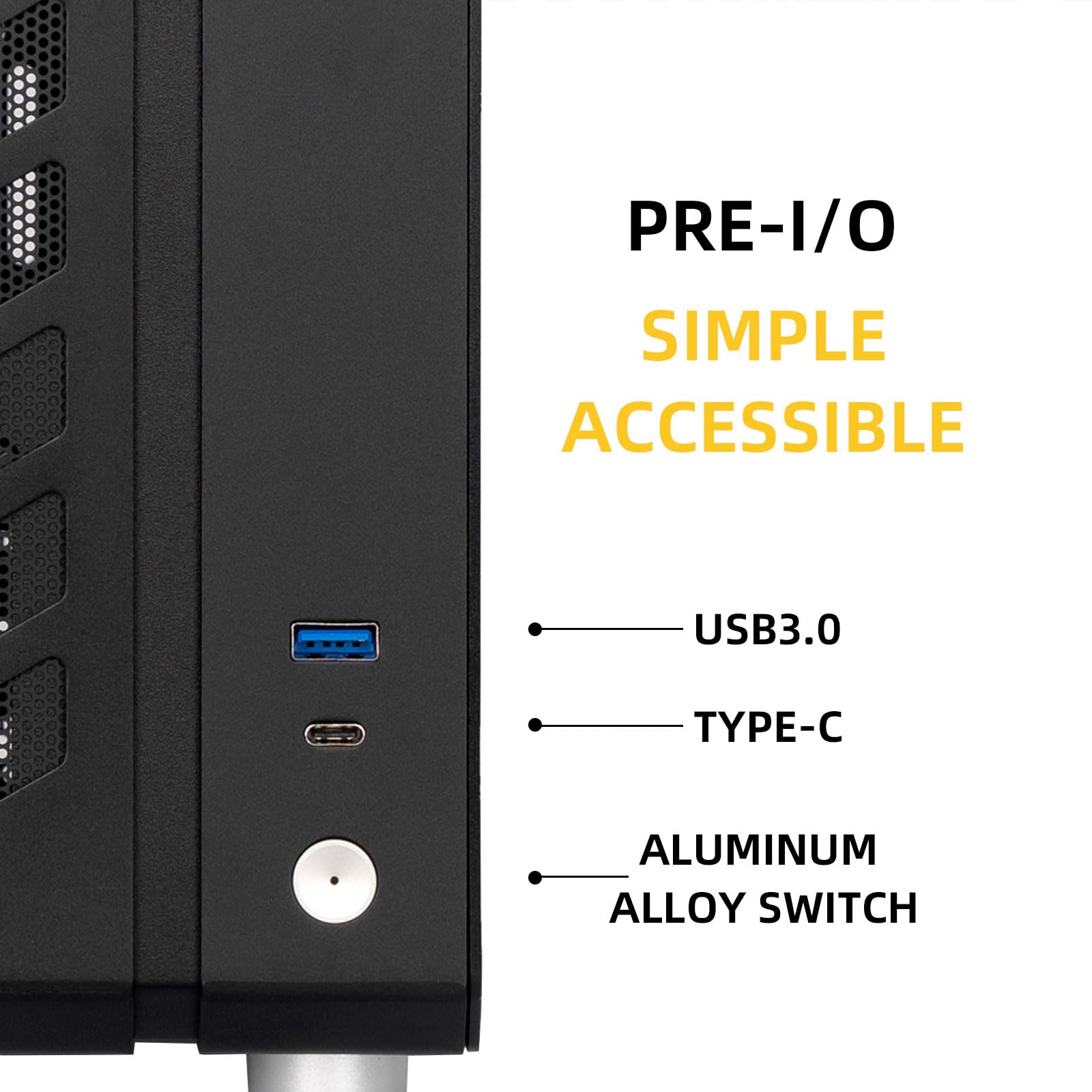 Mechanic Master Cool Cube Series C24 Mini-ITX Case/Alumium/Steel/GPU ...