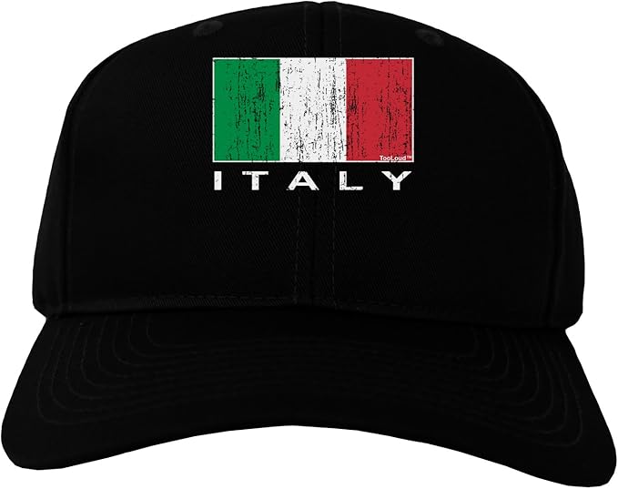 Amazon.com: TOOLOUD Italian Flag - Italy Text Distressed Adult Dark ...