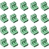 GINTOOYUN 5 Sets Phoenix Connector 4 Pin, 2EDGRK 4-Pole 5.08 mm Terminal PCB Pluggable Screw ...