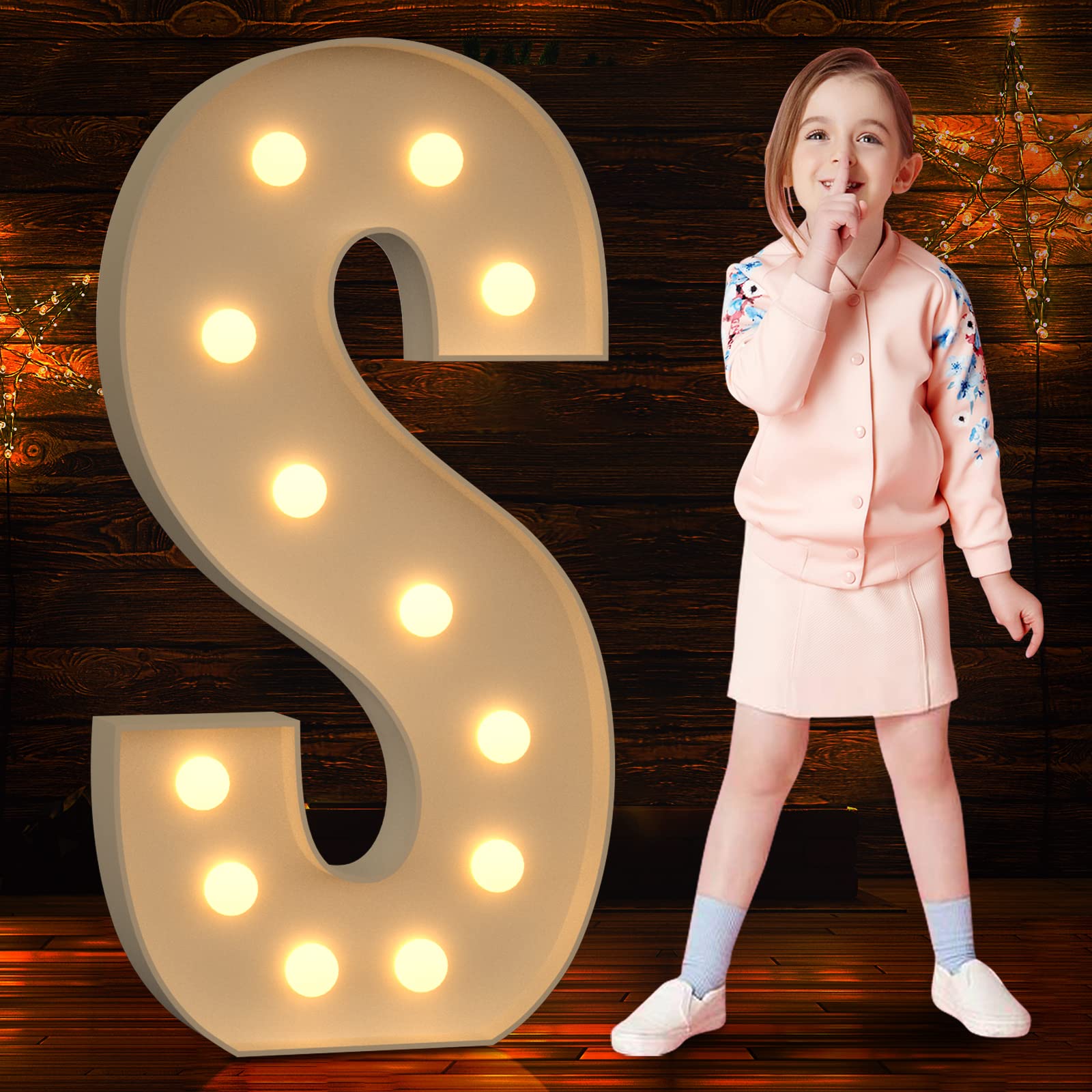 Tongjoy Marquee Light Up Letters, 4FT Marquee Letters, Large Light Up ...