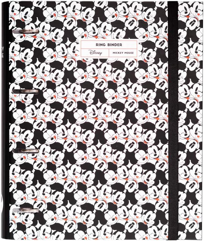 Official Disney Mickey 4 Ring Binder – Premium A4 Folder Ring Binder ...