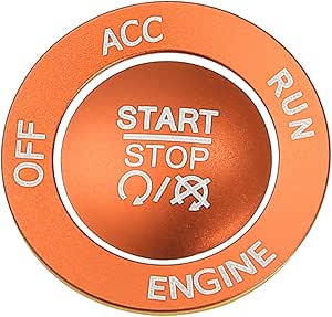 Amazon.com: X AUTOHAUX Engine Start Stop Button Cover Kit One Click ...