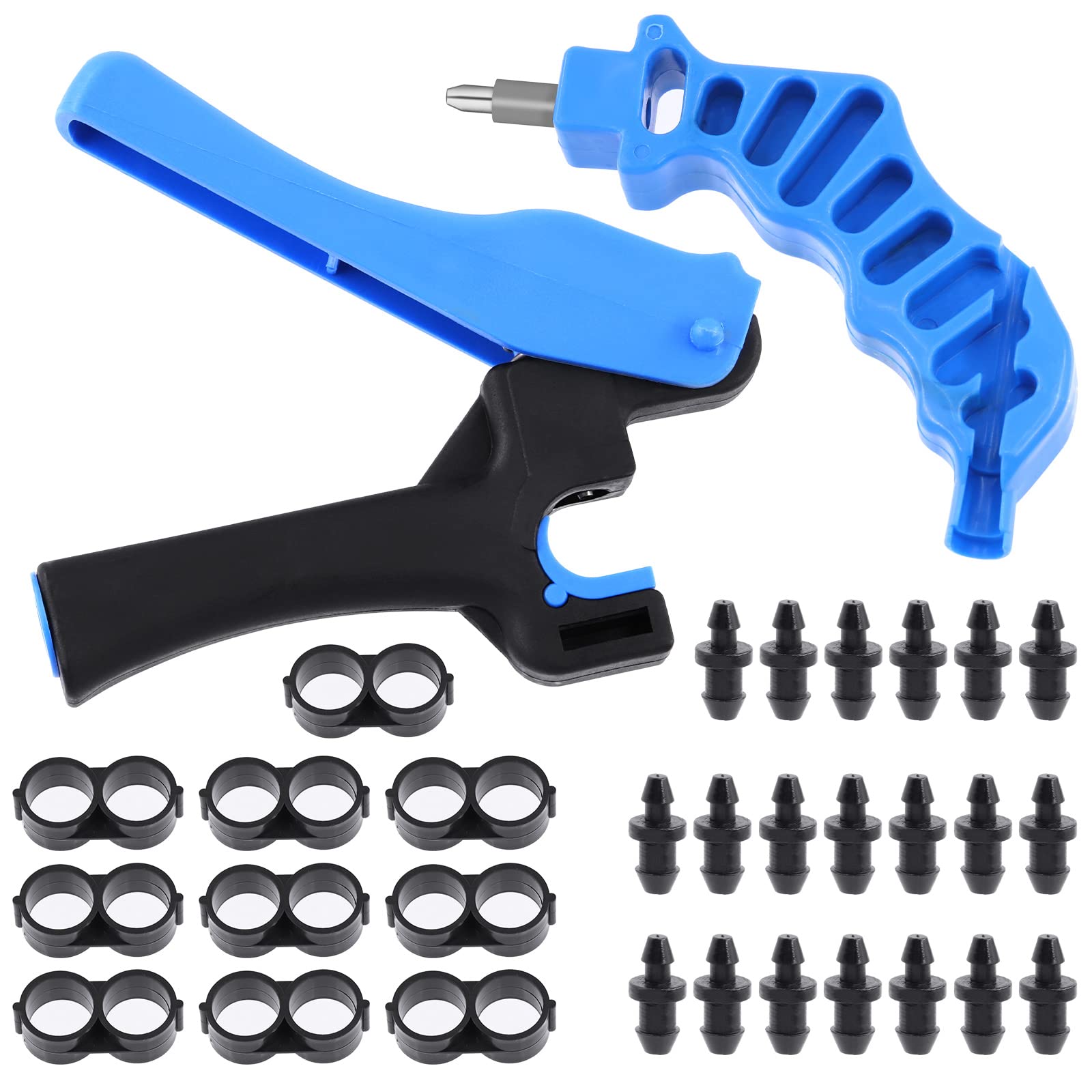 Tanstic 32Pcs Drip Irrigation Tubing Hole Punch Tool with Drip ...