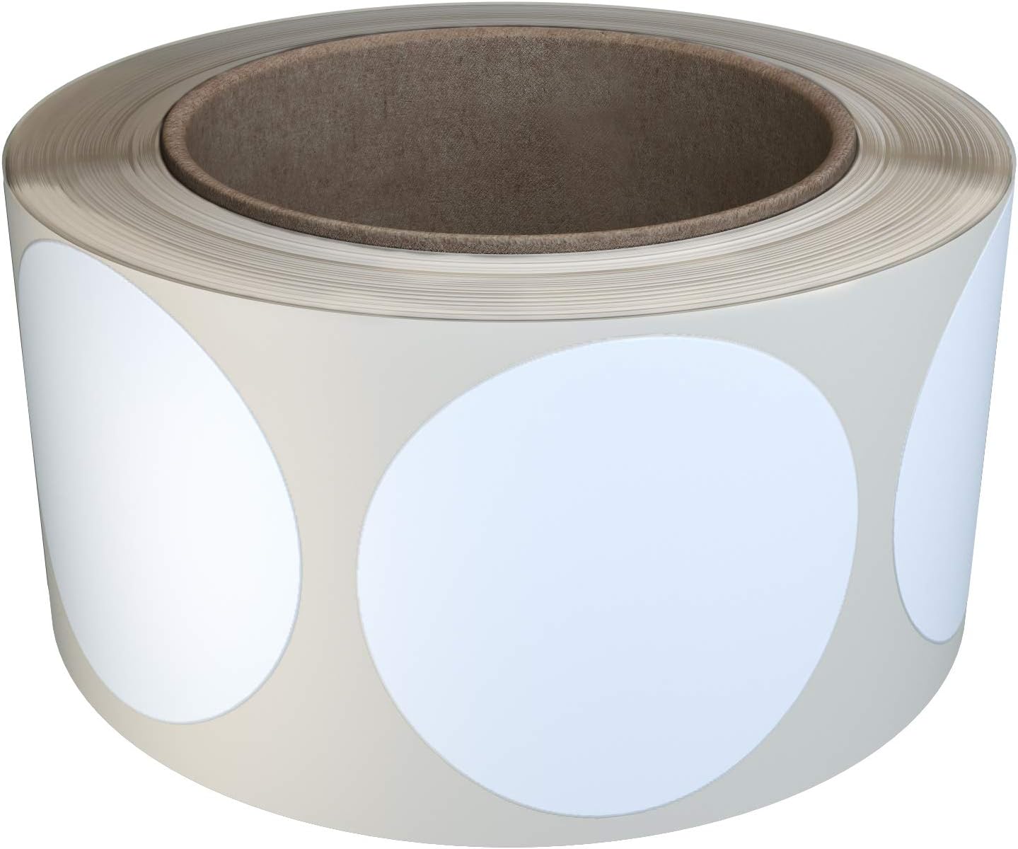 White Round Circle Sticker 2 inch Diameter Dot Labels Roll Circle ...