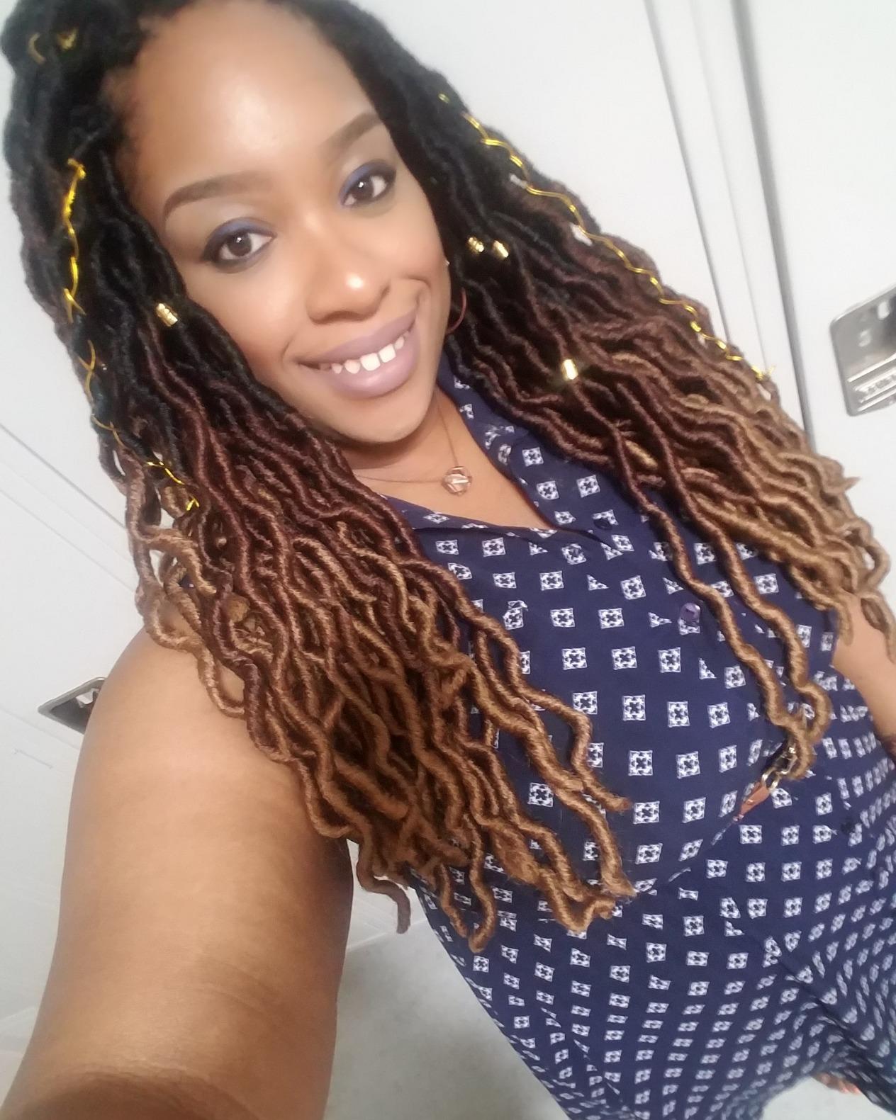 $9/mo - Finance Eliza Wavy Gypsy Locs Nu Faux Locs Ombre Crochet Hair ...