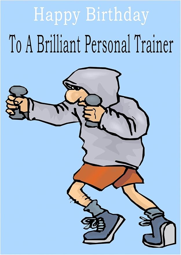 Personal Trainer birthday card: Amazon.co.uk: Office Products