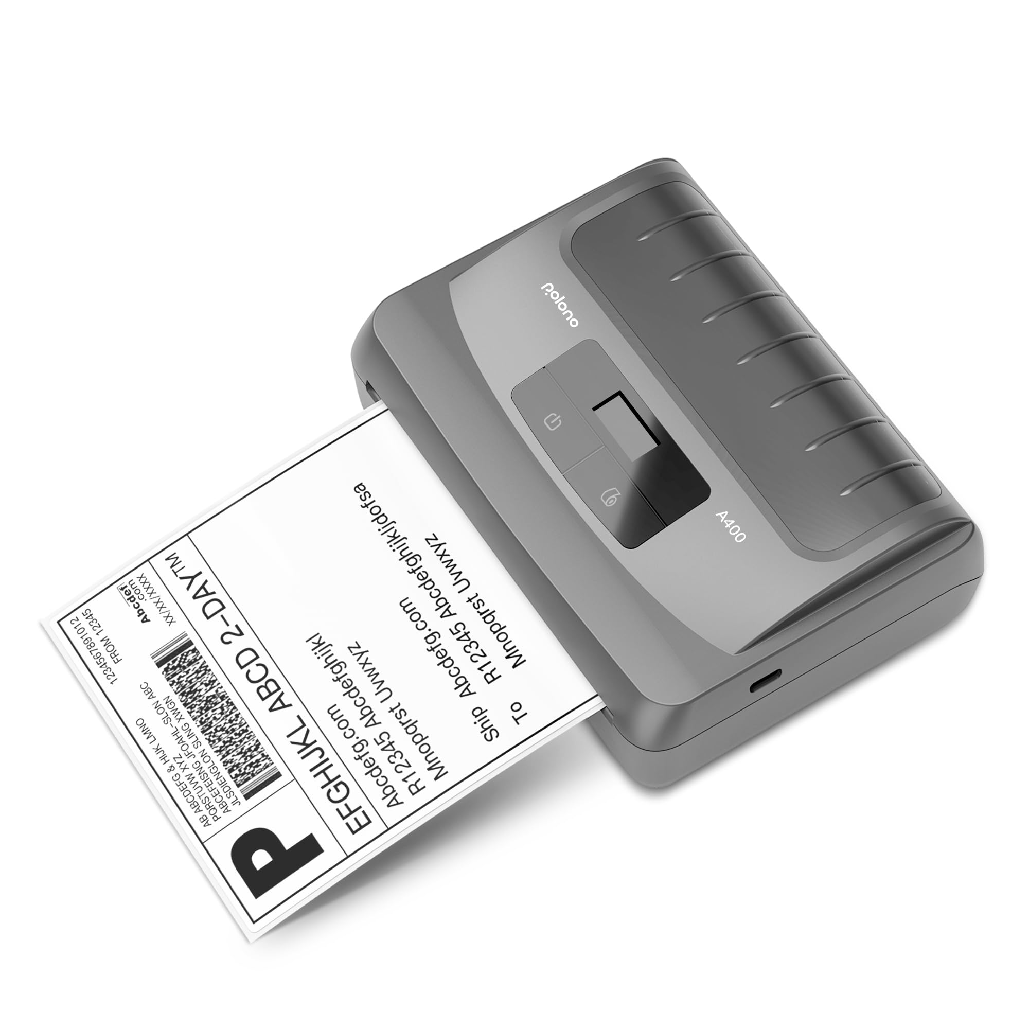 POLONO A400 Bluetooth Thermal Label Printer, 4x6 Label Printer for ...