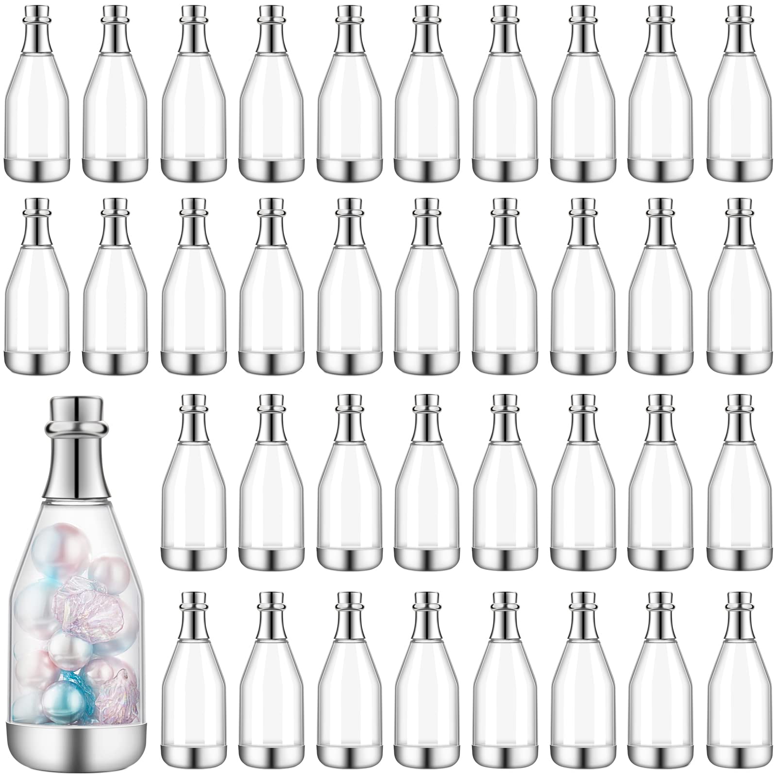 54 Pieces Champagne Bottles Candy Bottles Bridal Shower Favors Mini ...