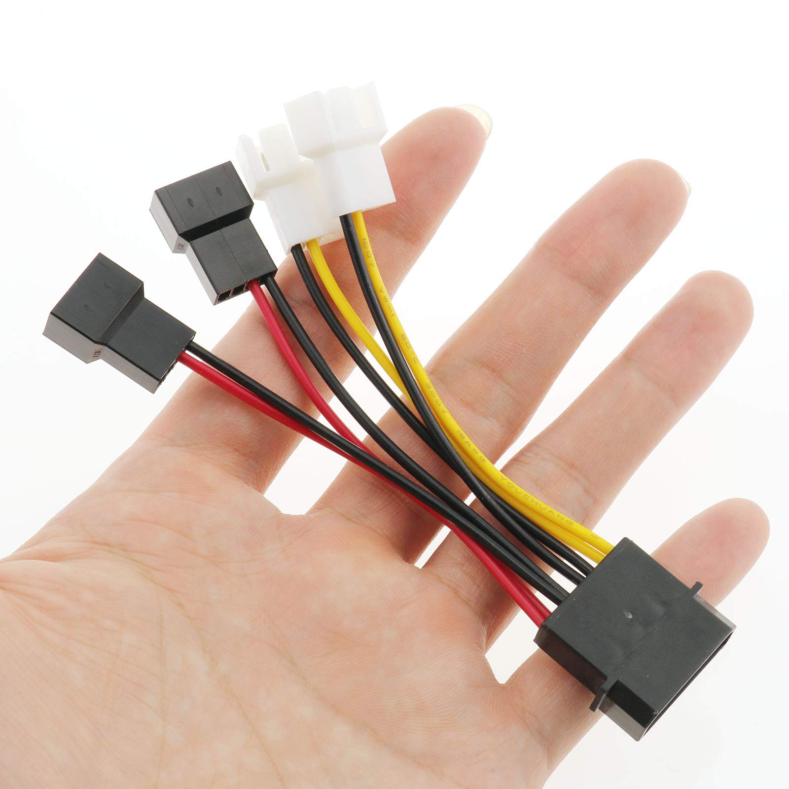 Mua 4-Pin Molex to 3-Pin / 4 Pin Fan Power Cable Adapter Connector ...