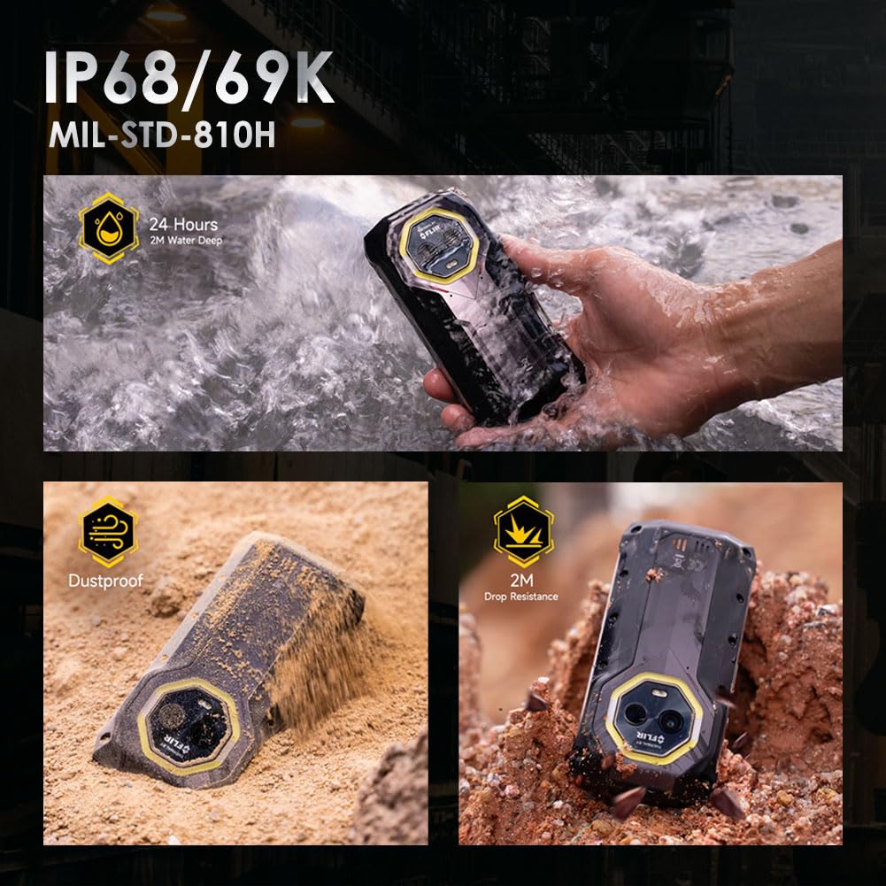 SÛRETÉ Omega MiniN Industrial Intrinsically Safe Smartphone 5G, Night ...