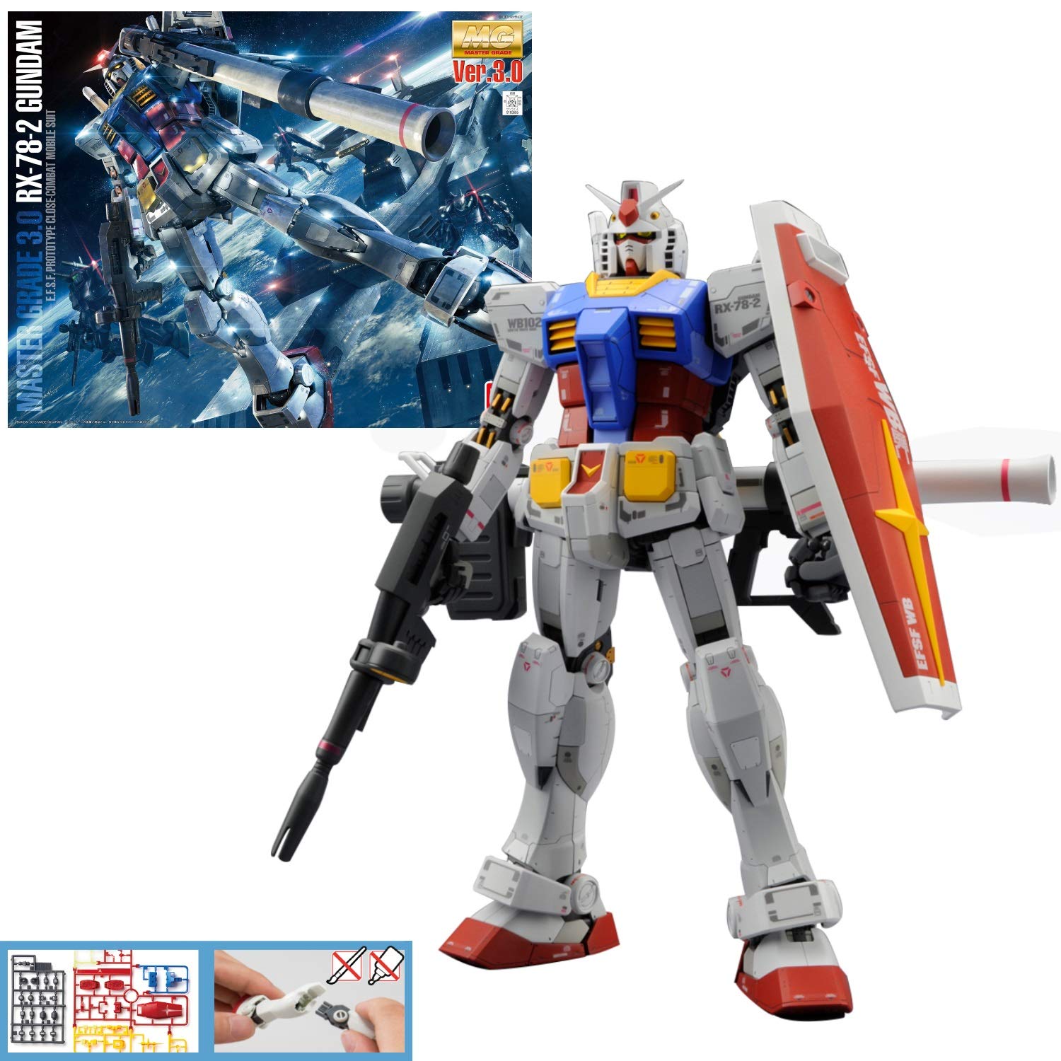 Mua Bandai Hobby - Mobile Suit Gundam - RX-78-2 Version 3.0, Bandai Spirits 1/100 Model Kit trên ...