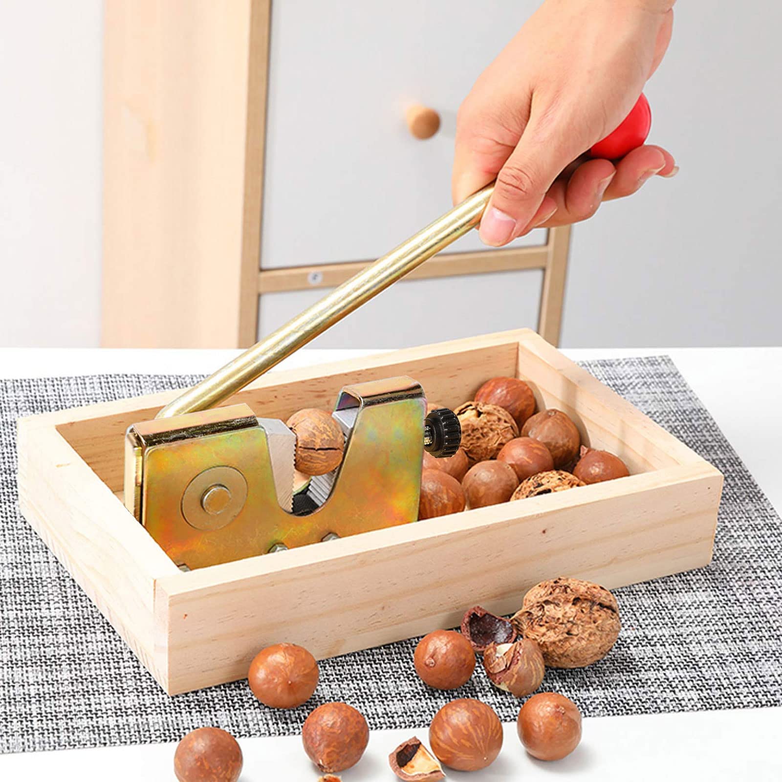 Manual Nutcracker Nut Tongs, Macadamia Nut Cracker Adjustable Heavy ...