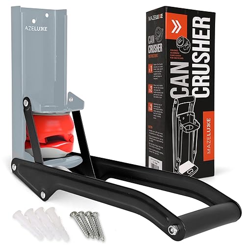 Can Crusher with Built in Bottle Opener – Wall Mounted – Hand Operated ...