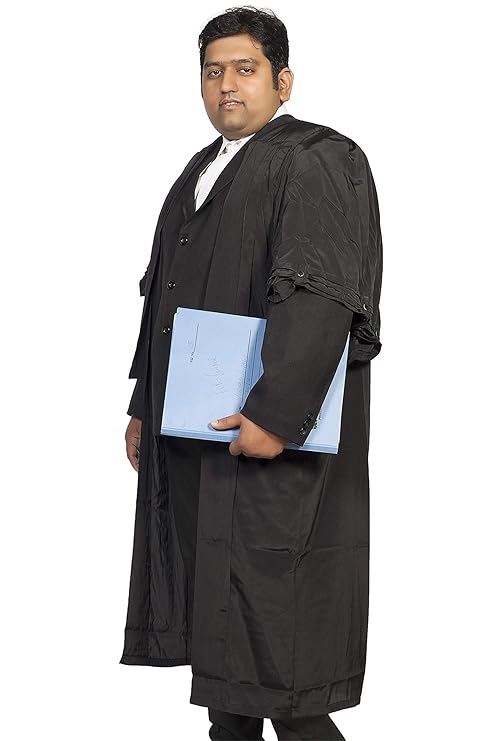 PSP Advocate/Lawyer Gown for HIGH Court and Supreme Court Black: Amazon ...
