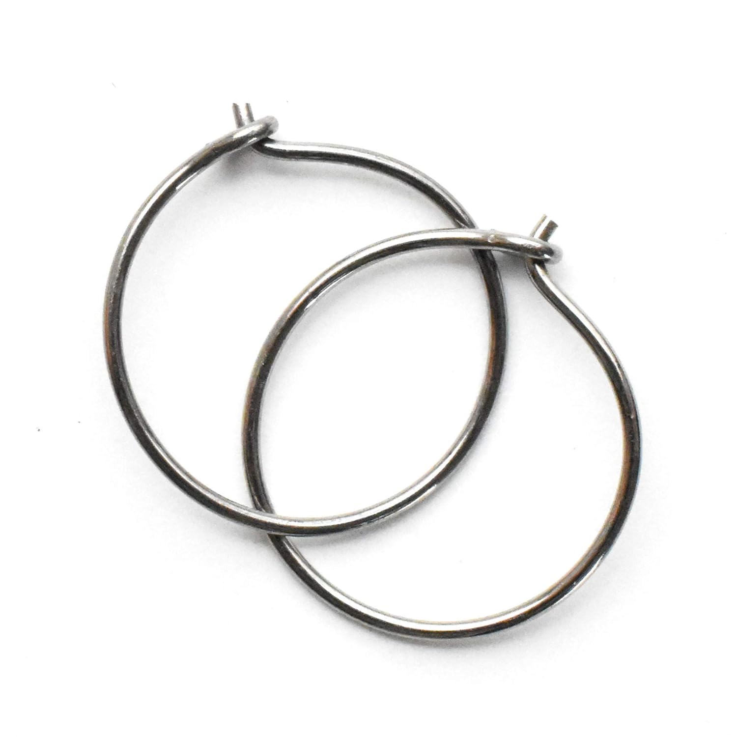 Amazon.com: Solid 950 Platinum Hoop Earrings. 1 Pair in your Choice of ...