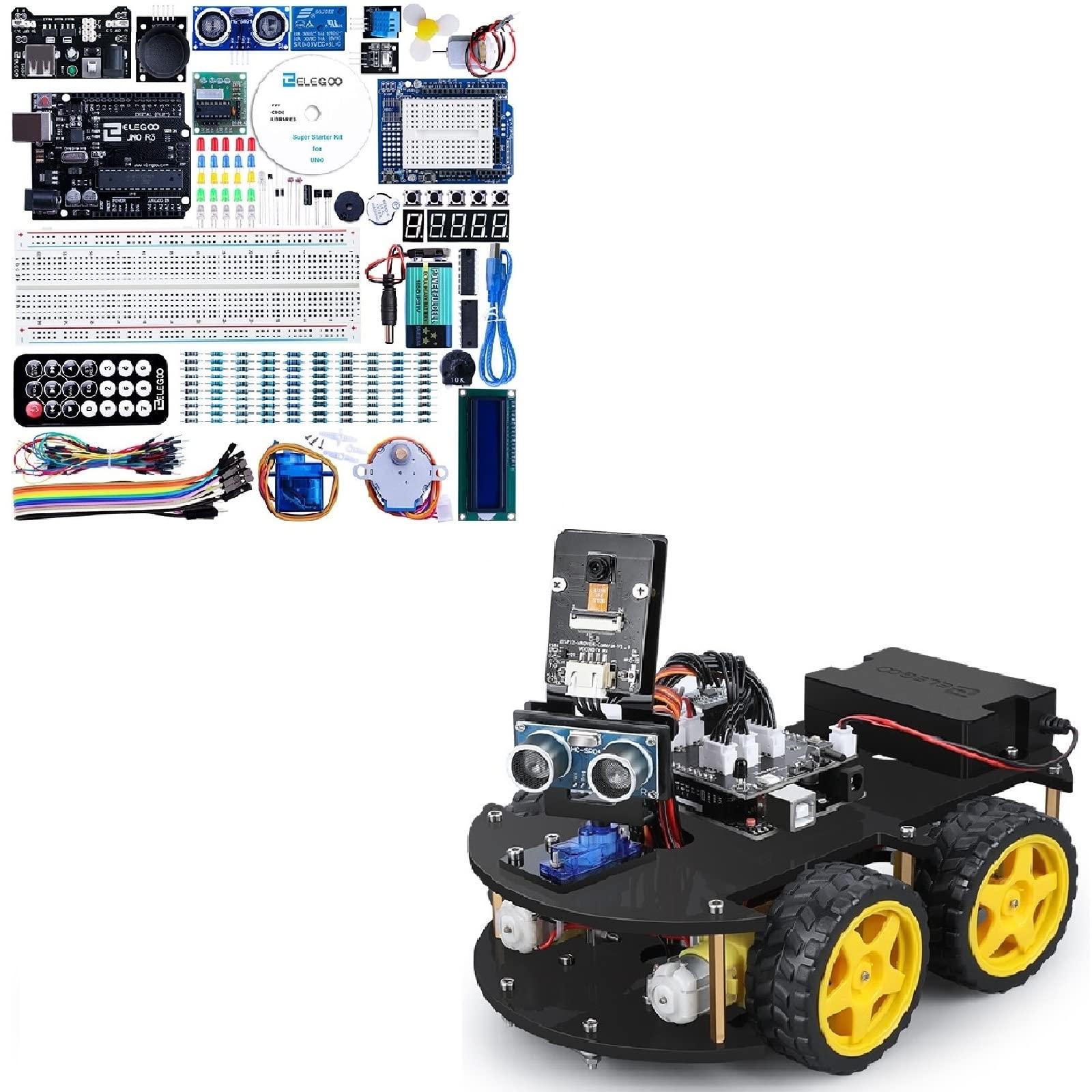 Mua ELEGOO UNO R3 Smart Robot Car Kit UNO Project Super Starter Kit ...