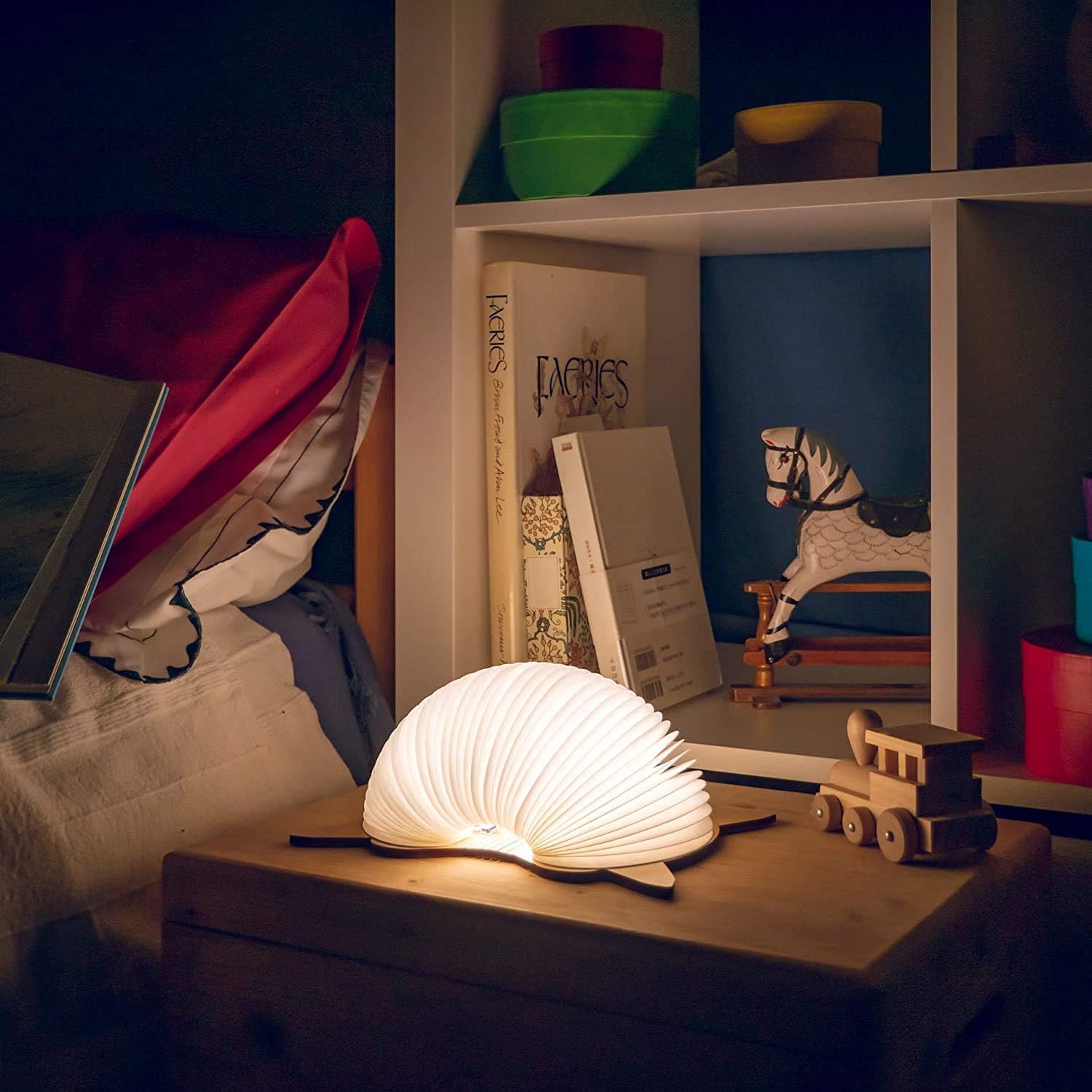 Wooden Folding Magnetic LED Book Lamp Fox Design – BigaMart