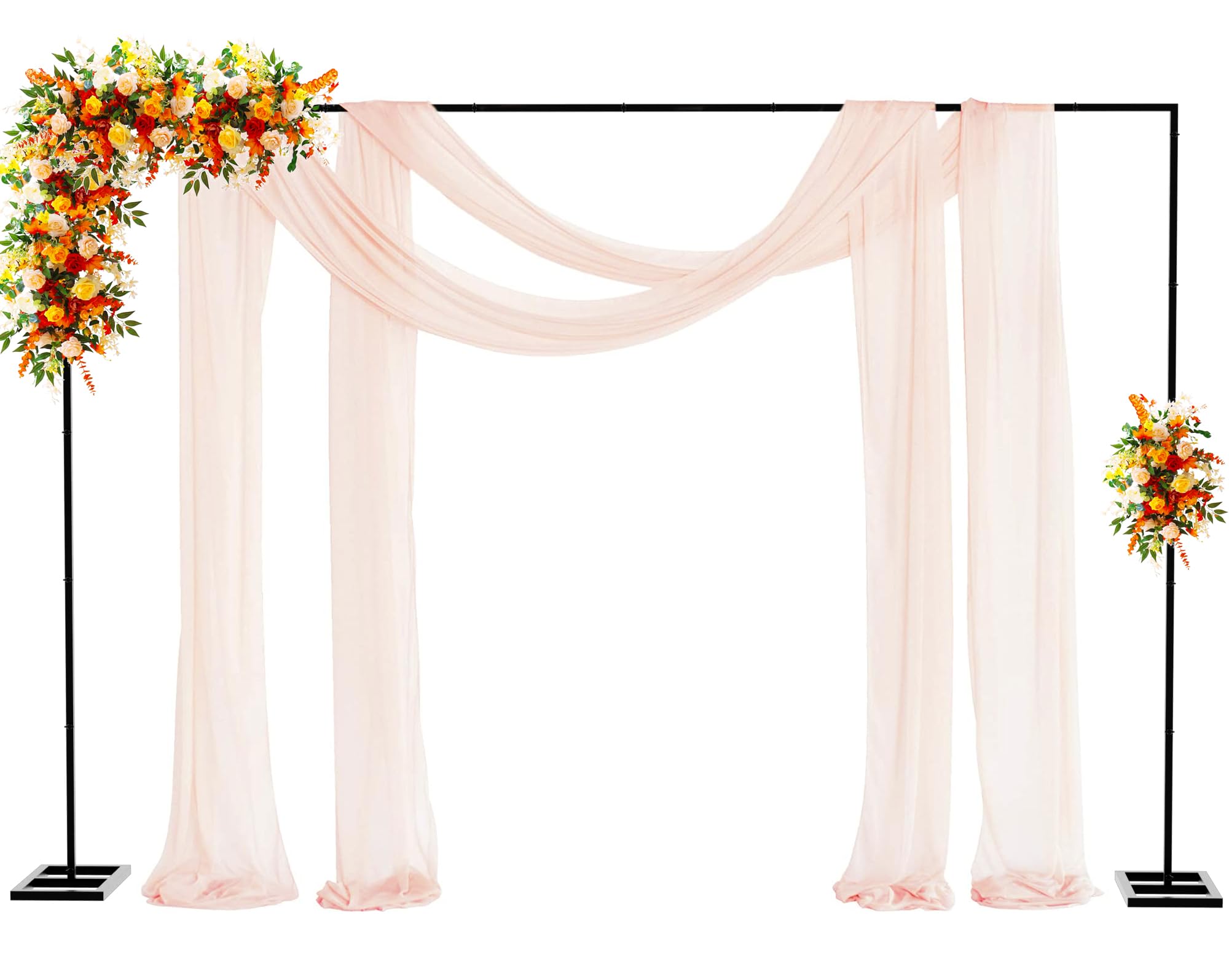 Backdrop Stand Heavy Duty 10x10 FT Pipe and Drape Backdrop Kit Gold ...