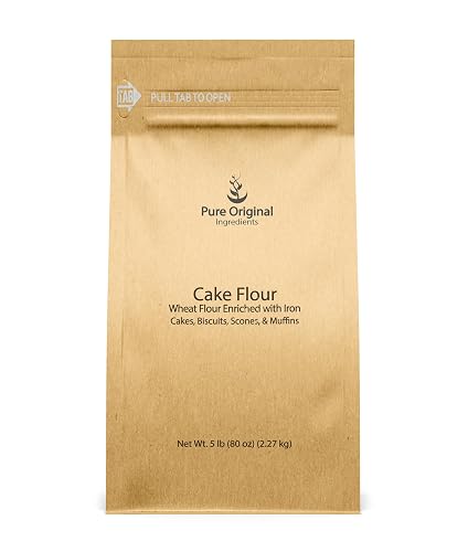 Pure Original Ingredients Cake Flour (5 lb) Enriched Wheat Flour, Non ...