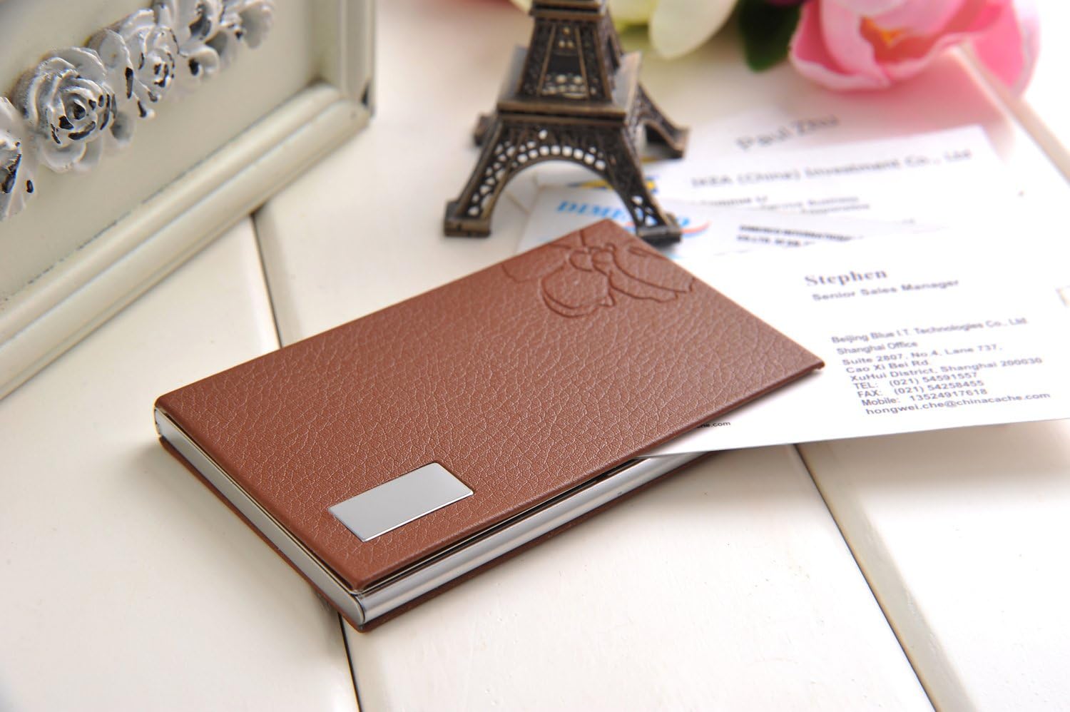 High Grade Stainless Steel Name Card Case/Holder, Elegant and Feminine ...