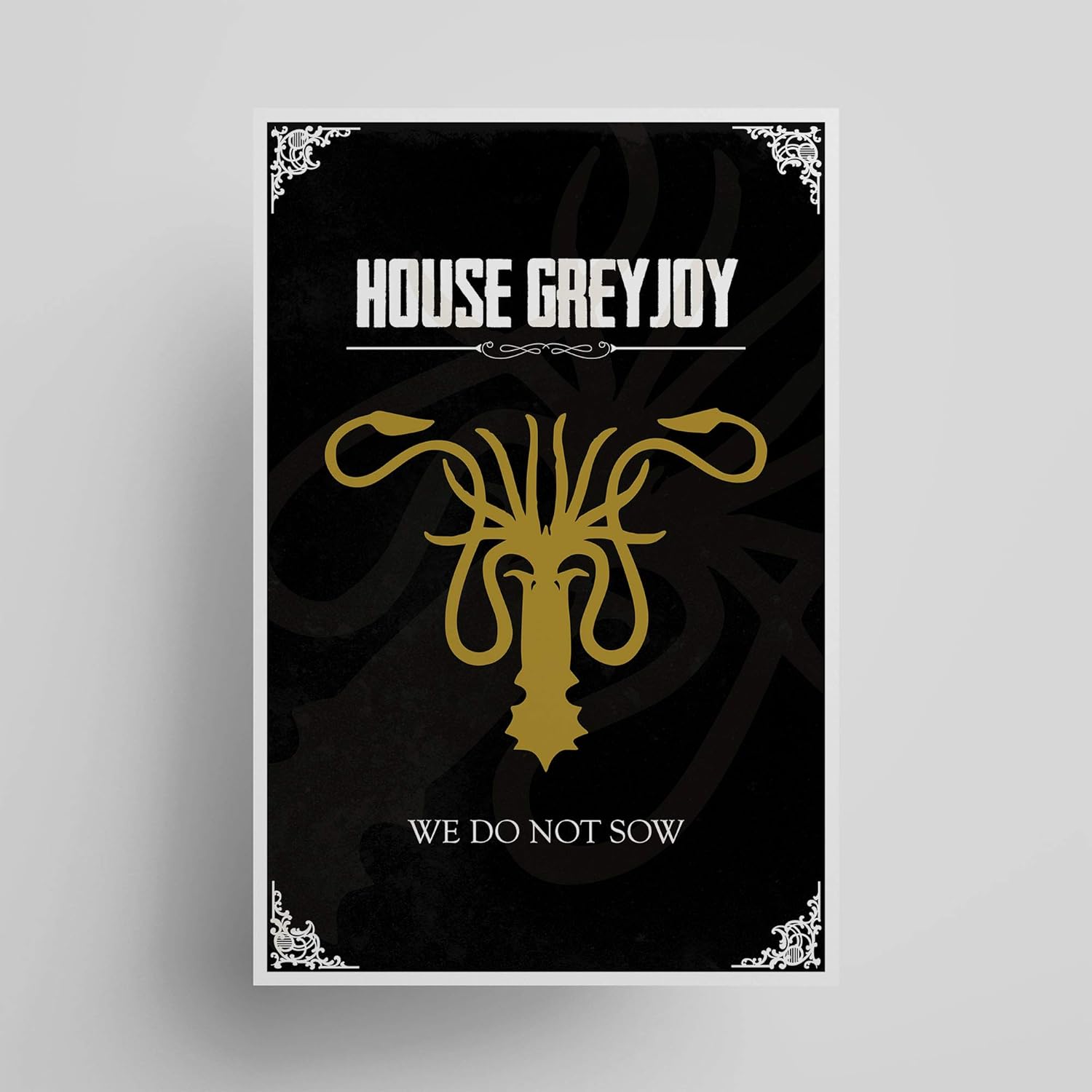 Amazon.com: House Greyjoy Banner; TV Show Poster, Unframed, Home Decor ...