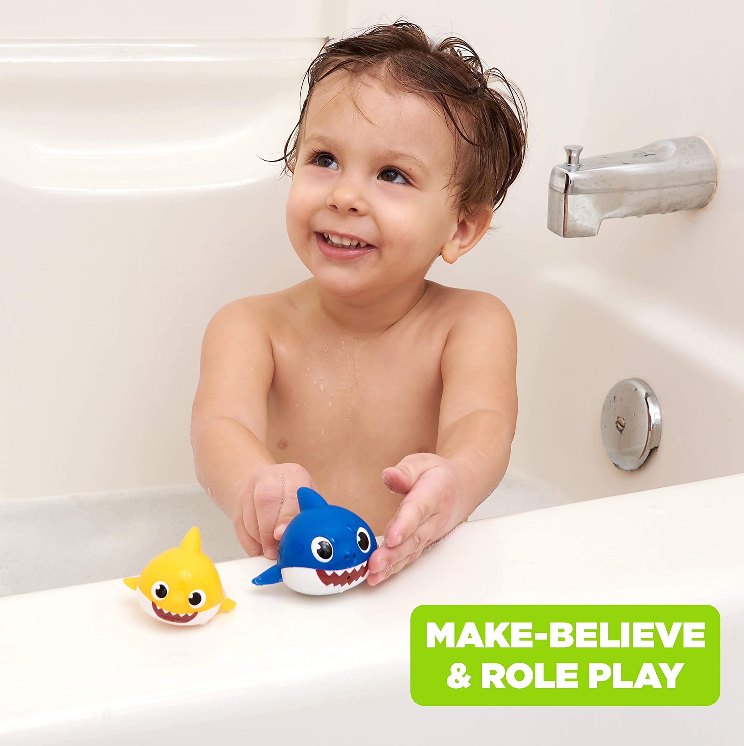 Mua Pinkfong Baby Shark Bath Squirters 2 Pack, Baby Shark & Daddy Shark ...