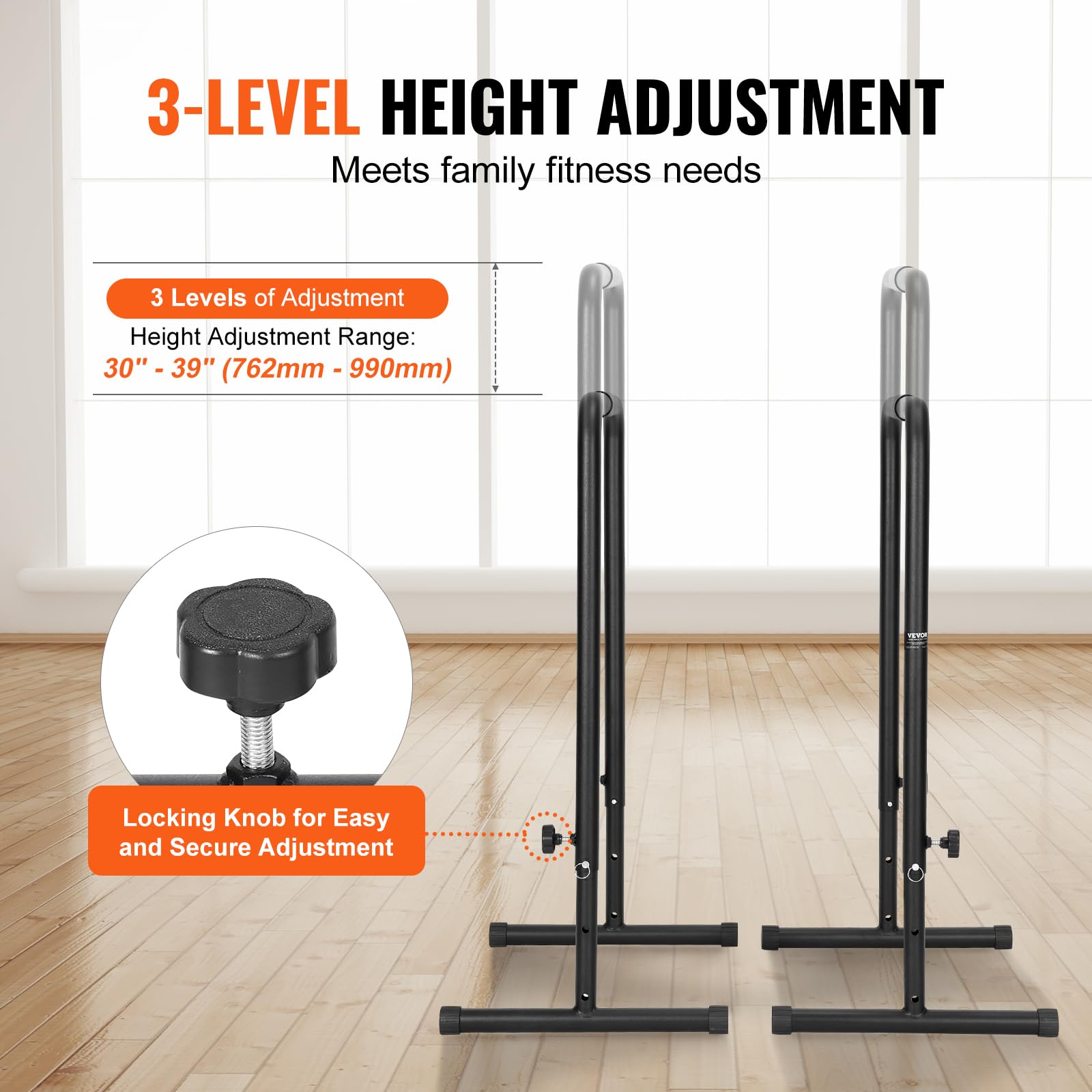 Mua VEVOR Dip Bars, 440 lbs Capacity, Heave Duty Dip Stand Station with ...