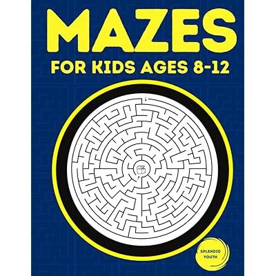 Buy Mazes For Kids Ages 8-12: Fun and Challenging Maze Activity Book ...