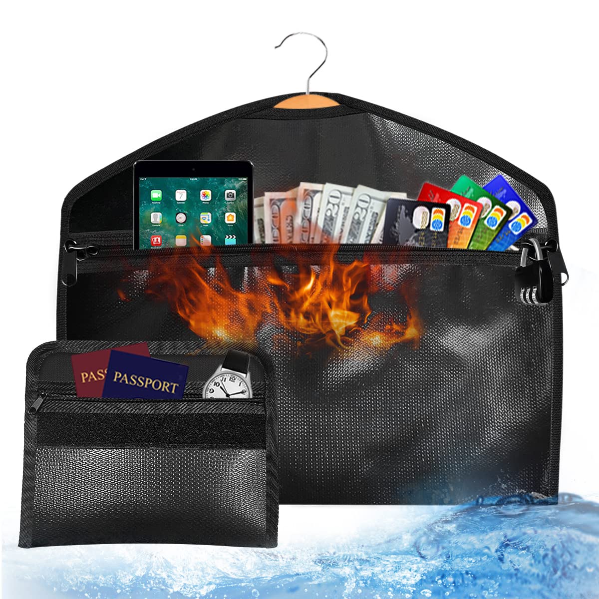 Sdstone Hanger Diversion safe with Lock, Fireproof Hanger Safe with ...