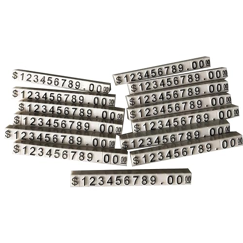 Price Tag Cube Adjustable Assembly Number Angled Pricing Counter ...