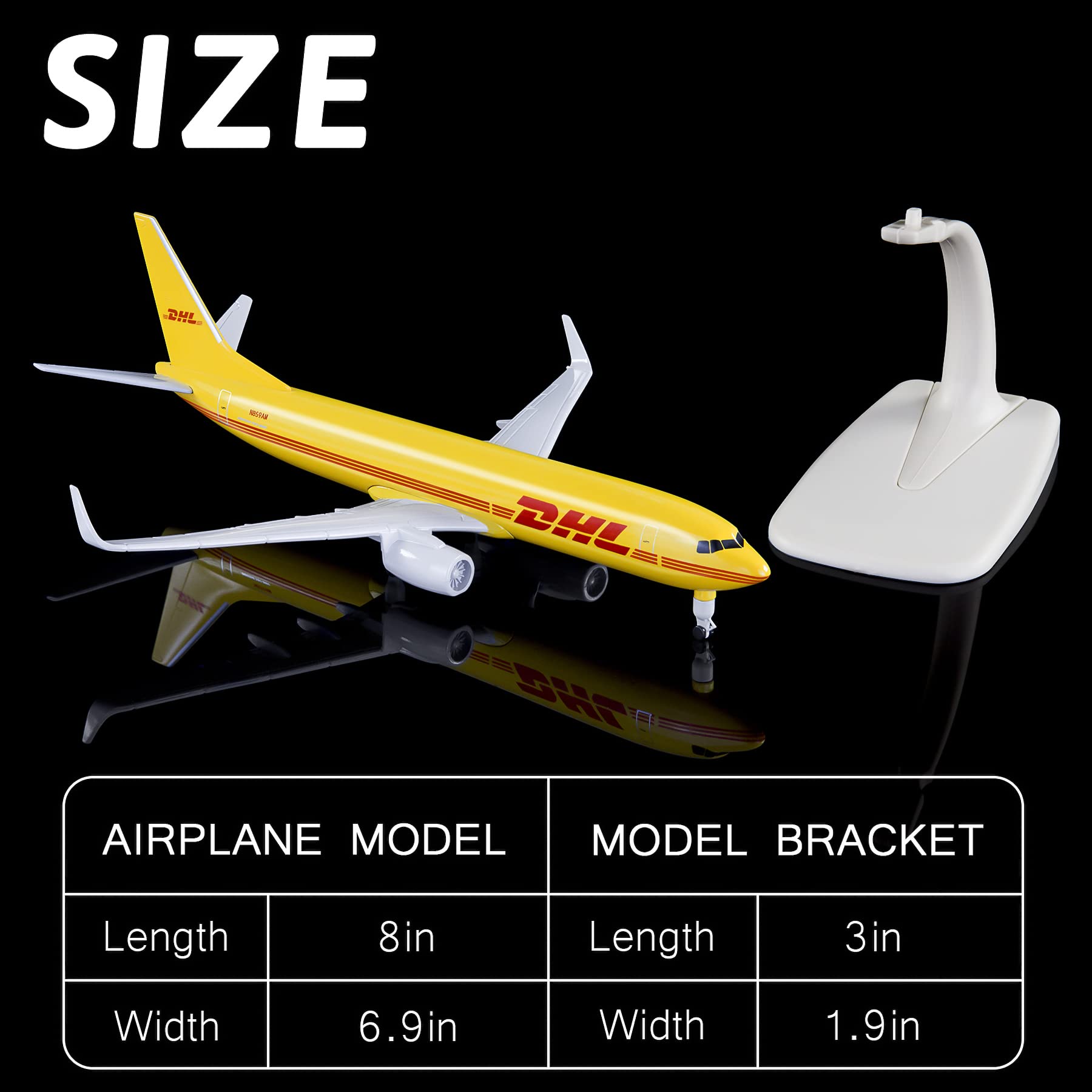 Mua Busyflies 1:300 Scale DHL Airlines 737 Airplane Models Alloy ...