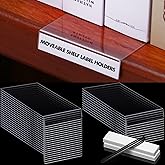 Amazon.com : Containlol 60 Pcs Moveable Shelf Label Holders Clear ...