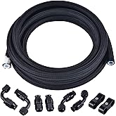 Amazon.com: EVIL ENERGY 6AN PTFE Fuel Line Kit, AN6 E85 Nylon Braided ...