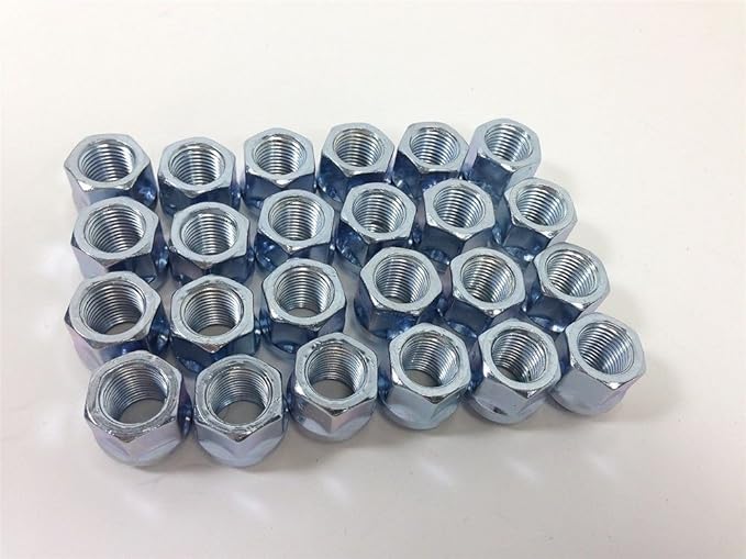 24 Pieces Open End Bulge Acorn Steel Wheel Lug Nuts Thread Size 14x1 5