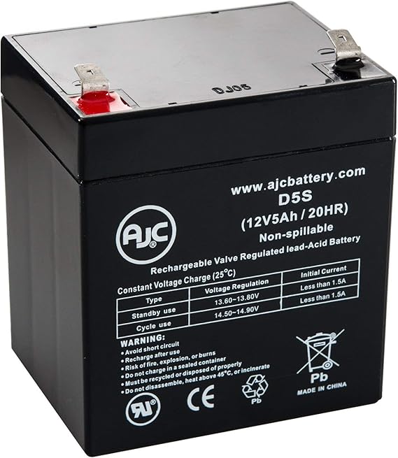 Amazon.com: Enduring CB-4.5-12 CB4.5-12 12V 5Ah Sealed Lead Acid ...