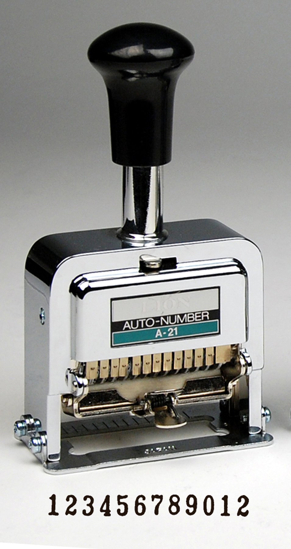 Lion Pro-Line Heavy-Duty Automatic Numbering Machine, 12-Wheel, 1 ...