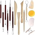 Amazon.com: Hearty Ceramic 15PCS Pottery Carving Tools, Air Dry Polymer Clay Sculpting Tools Set ...