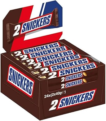 Snickers Double Bar, 24 Bars (24 x 80g): Amazon.co.uk: Grocery