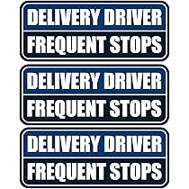 Magnetic Signs Aazon.co: GEEKBEAR Food Delivery Driver Frequent Stops ...