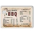 Amazon.com: BBQ Sign Meat Cooking Temperature Chart Grilling Signs and ...