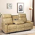 Amazon.com: PALLOME Power Reclining Sofa, Electric 3-Seat Dual Recliner ...