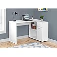 Amazon.com: Monarch Specialties Workstation with Storage Shelves and ...