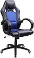 SONGMICS Racing Silla de Escritorio de Oficina Ergonómica Regulable con ...